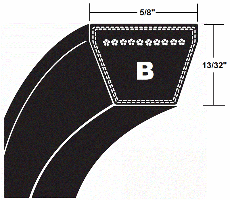 V Belt 5 8 X 40 B37 